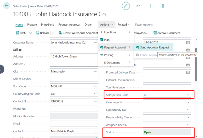 Automating Approvals with BC Workflows