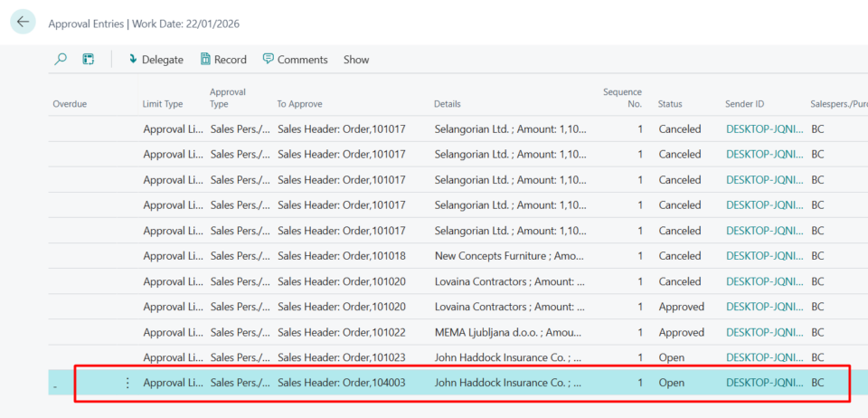 Automating Approvals with BC Workflows