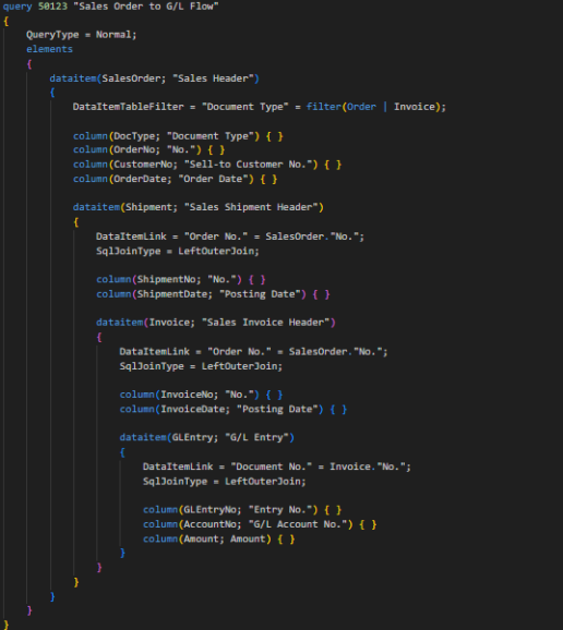 Query Objects in Business Central